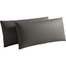 Sit & More Sofakissen SIT & MORE "Vanity Leder", mocca, B:60cm H:30cm T:12cm, Leder, Polsterauflagen, Sofakissen