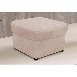 Hocker DOMO collection "Papenburg elegant und zeitlos, B/T 57/57cm", beige (natur), B:57cm H:41cm T:57cm, Luxus-Microfaser (100% Polyester);Struktur ( 90% Polyester, 10% Polyacryl);Microfaser PRIMABELLE (100% Polyester);Kunstleder SOFTLUX;Chenilleoptik (95% Polyester, 5% Polyamid);Webstoff (100% Polyester), Hocker, Polsterhocker, in gro&szlig;er Farbvielfalt