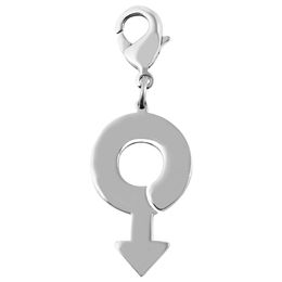Adelia&acute;s Kettenanh&auml;nger ADELIA&acute;S "Unisex Anh&auml;nger &ndash; Charmanh&auml;nger aus Edelstahl", silber, Schmuckanh&auml;nger, Damen, Edelstahl, Kettenanh&auml;nger, Zum Verschenken &ndash; passend f&uuml;r viele Anl&auml;sse