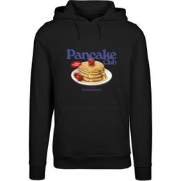 Kapuzensweatshirt MisterTee "MisterTee Pancake Club Hoody", Herren, Gr. XS, schwarz, 65% Baumwolle, 35% Polyester, mehrfarbig, normal, ohne Ausschnitt, Sweatshirts