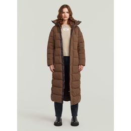 G-Star Raw Outdoorjacke G-STAR "Whistler Long Puffer Jacke", Damen, Gr. L, potting soil, Obermaterial: 50% Polyester, 50% Polyester, Jacken Outdoorjacke