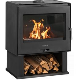 Kaminofen "&raquo;B 57&laquo; Holzscheite bis 50 cm, Aufstellort in deinem Zuhause", schwarz, Kamin&ouml;fen, Exklusiv, 63cm breiter Feuereraum, skandinavischen Design