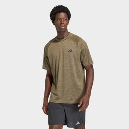T-Shirt adidas Performance "TECHESS TEE", Herren, Gr. L, olive strata, shadow olive, Obermaterial: 92% Polyester, 8% Elasthan, normal, Rundhals, Shirts T-Shirt