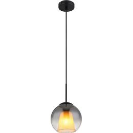 Globo LIGHTING H&auml;ngeleuchte "BARRY", schwarz, &Oslash; 20cm H: 120cm, 1 Stk., Leuchten, H&auml;ngelampe/Pendelleuchte/Esszimmer/Wohnzimmer/Esstisch, H&auml;ngeleuchte
