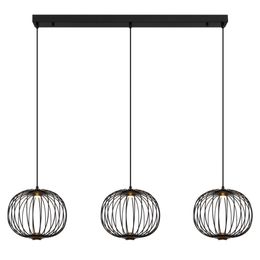 Globo LIGHTING H&auml;ngeleuchte "GALWAY", schwarz matt, 1, H: 150cm, 1 Stk., Leuchten, LED H&auml;ngeleuchte f&uuml;r Esszimmer schwarz modern, H&auml;ngeleuchte