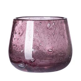 Tischvase Fink "MARLY", fuchsia, B:13,5cm H:11cm T:13,5cm &Oslash;:13,5cm, Glas, Vasen, wasserdicht, durchgef&auml;rbt, mundgeblasen