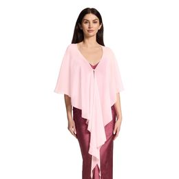 Multifunktionstuch Vera Mont "Damen mit Volant", Damen, Gr. L, rosa (foggy rose), Chiffon, Polyester, festlich, Modet&uuml;cher Multifunktionstuch, Nahtf&uuml;hrung