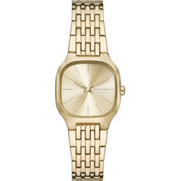 Quarzuhr Skagen "MELLEM LILLE", gold (gelbgoldfarben), Armbanduhren, Damen, Quarzuhr, Armbanduhr, Damenuhr, Edelstahlarmband, analog