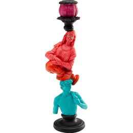 Kerzenst&auml;nder KARE DESIGN "Balance Art", mehrfarbig, B:10cm H:30cm T:8,5cm, Polyresin (Kunststein), Kerzenhalter, 30 oder 35 cm H&ouml;he