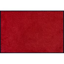 Fu&szlig;matte "Original Uni, Schmutzfangteppich" Gr. 2, rot, B:50cm H:9mm L:75cm, Kunstfaser, wash+dry by Kleen-Tex, Teppiche, Fu&szlig;matte, Schmutzmatte, rutschhemmend, auch als L&auml;ufer erh&auml;ltlich
