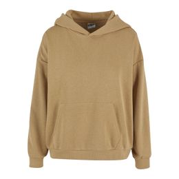 Kapuzenpullover Urban Classics "Urban Classics Ladies Light Terry Oversized Hoodie", Damen, Gr. L, unionbeige, 70% Baumwolle, 30% Polyester, unifarben, oversize, ohne Ausschnitt, Pullover Kapuzenpullover