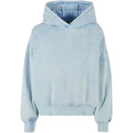 Kapuzenpullover Urban Classics "Urban Classics Damen Ladies Oversized Towel Washed Hoody", Damen, Gr. 5XL, balticblau, 70% Baumwolle, 30% Polyester, unifarben, oversize, ohne Ausschnitt, Pullover Kapuzenpullover