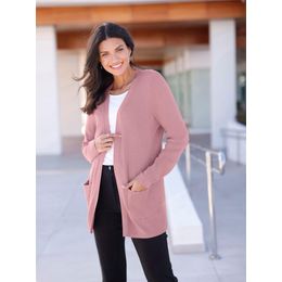 Strickjacke Classic Basics, Damen, Gr. 38, lila (hortensie), 80% Viskose, 20% Polyamid, unifarben, Strickjacken Strickjacke