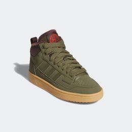 Winterboots adidas Sportswear "RAPID COURT MID WINTERIZED", M&auml;dchen, Gr. 38,5, gr&uuml;n (olive strata, shadow braun, gum 3), Synthetik, Schuhe Winterboots, Sneaker, Schn&uuml;rboots, Winterschuhe, f&uuml;r Kinder & Jugendliche