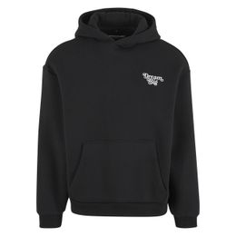 Kapuzensweatshirt "Upscale by Mister Tee Up And Beyond Fluffy Hoody", Herren, Gr. 4XL, schwarz, 70% Baumwolle, 30% Polyester, UPSCALE BY MISTER TEE, bedruckt, Sweatshirts