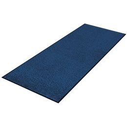 Fu&szlig;matte "Original Uni, Schmutzfangteppich" Gr. 11, blau (marineblau), B:75cm H:9mm L:190cm, Kunstfaser, wash+dry by Kleen-Tex, Teppiche, Fu&szlig;matte, Schmutzmatte, rutschhemmend, auch als L&auml;ufer erh&auml;ltlich