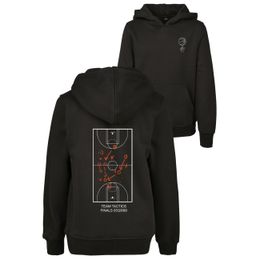 Kapuzensweatshirt MisterTee "MisterTee Herren Kids Team Tactics Hoody", Jungen, Gr. 122/128, schwarz, 65% Baumwolle, 35% Polyester, unifarben, Sweatshirts