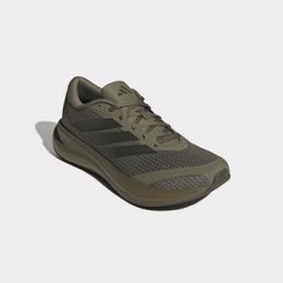 Laufschuh adidas Performance "RUNFALCON 6 CLOUDFOAM", Herren, Gr. 41, olive strata, shadow olive, core schwarz, Synthetik, Textil, Schuhe Laufschuh