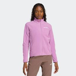 Fleecejacke adidas terrex "MULTI ESSENTIALS", Damen, Gr. XS, preloved lila, Obermaterial: 100% Polyester, normal, Jacken Fleecejacke