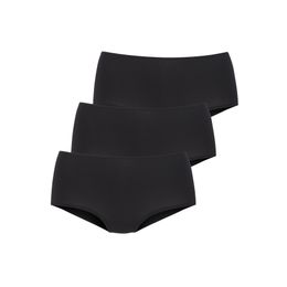 Panty Lascana "aus hochwertiger Modal-Qualit&auml;t", Damen, Gr. 32/34, schwarz, Jersey, Obermaterial: 94% Modal (TENCEL&trade;), 6% Elasthan, unifarben, k&ouml;rpernah, Unterhosen Panty, angenehm leichte Ware, flache Abschl&uuml;sse