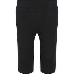 Radlerhose Urban Classics "Urban Classics Damen Girls High Waist Cycle Shorts", M&auml;dchen, Gr. 134/140, Normalgr&ouml;&szlig;en, schwarz, 95% Baumwolle, 5% Elasthan, unifarben, slim fit, Hosen Radlerhose