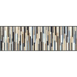 L&auml;ufer "Mikado Stripes" Gr. 19, beige (natur), B:60cm H:7mm L:180cm, Kunstfaser, wash+dry by Kleen-Tex, Teppiche, L&auml;ufer, Schmutzfangl&auml;ufer, modernes Streifen Design, rutschhemmend, waschbar