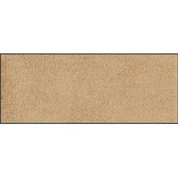 Fu&szlig;matte "Original Uni, Schmutzfangteppich" Gr. 11, beige (sand), B:75cm H:9mm L:190cm, Kunstfaser, wash+dry by Kleen-Tex, Teppiche, Fu&szlig;matte, Schmutzmatte, rutschhemmend, auch als L&auml;ufer erh&auml;ltlich