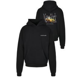 Kapuzensweatshirt "Upscale by Mister Tee Herren NY Taxi Hoodie", Herren, Gr. L, schwarz, 100% Baumwolle, UPSCALE BY MISTER TEE, unifarben, Sweatshirts