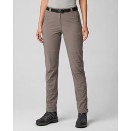 Funktionshose LPO "Gwyn Trail", Damen, Gr. 20, Normalgr&ouml;&szlig;en, braun, 92% Polyamid; 8% Elasthan, regular fit, Hosen Funktionshose, mit G&uuml;rtel