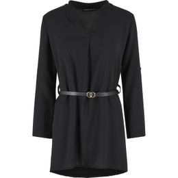 Langarmhemd CLOUD 5IVE "CLOUD 5IVE Damen", Damen, Gr. M, US-Gr&ouml;&szlig;en, schwarz, 95% Polyester, 5% Elasthan, unifarben, normal, Hemden