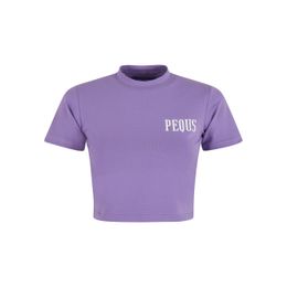 T-Shirt PEQUS "PEQUS PEQUS Back Logo Top", Damen, Gr. L, mc, 100% Baumwolle, bedruckt, normal, Rundhals, Shirts T-Shirt