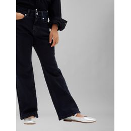 Schlagjeans Calvin Klein Jeans "FLARE ANDREW BLUE WASH", M&auml;dchen, Gr. 14 (164), N-Gr, schwarz blau stone wash, Denim/Jeans, Obermaterial: 98% Baumwolle, 2% Elasthan, regular fit lang, Jeans, Regular fit f&uuml;r Kinder mit praktischen Taschen