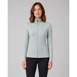 Trainingsjacke LPO "Darleen II", Damen, Gr. 36/38 (M), gr&uuml;n, Web, 93% Viskose, 7% Elasthan, tailliert h&uuml;ftbedeckend, Jacken Trainingsjacke, besonders weicher Griff