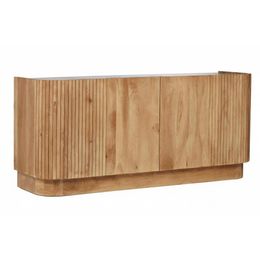 Livetastic Sideboard, Natur, Wei&szlig;, Holz, Stein, Mangoholz, 2 F&auml;cher, 170x75x45 cm, Holzm&ouml;bel, Kleinm&ouml;bel Holz, Holzkommoden, Sideboards Holz