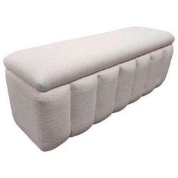 Novel Sitzbank, Beige, Kunststoff, 2-Sitzer, 120x46x41 cm, Truhe im Sitz, Esszimmer, B&auml;nke, Sitzb&auml;nke