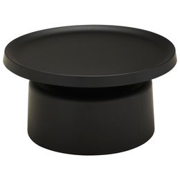 Landscape Beistelltisch, Schwarz, Metall, rund, rund, 70x36x70 cm, Wohnzimmer, Wohnzimmertische, Beistelltische, Beistelltische Metall