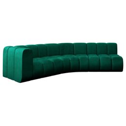 ECKSOFA modulares Sofa Karex-L1 - 308x194x70 cm Gr&uuml;n