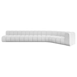 ECKSOFA modulares Sofa Karex-L3 - 490x194x70 cm Wei&szlig;