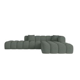 ECKSOFA Ottomane Rechts OLEA-L2 - 289x176x71 cm Gr&uuml;n