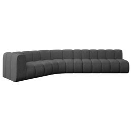 ECKSOFA modulares Sofa Karex-L2 - 399x194x70 cm Grau