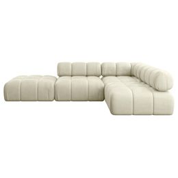 ECKSOFA modulares Sofa Favio-L1 - 285x190x70 cm Beige Velours