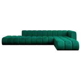 ECKSOFA modulares Sofa Zuvon-L2 - 387x177x70 cm Gr&uuml;n