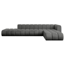 ECKSOFA modulares Sofa Zuvon-L2 - 387x177x70 cm Dunkelgrau
