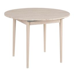 ESSTISCH ausziehbarer von 100 bis 131 cm mit runder Tischplatte 100/100/75 cm