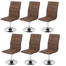 MCW ESSZIMMERSTUHL Braun 6er-Set