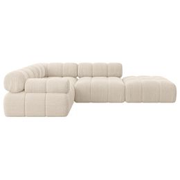 ECKSOFA modulares Sofa Felto-L1 - 285x190x70 cm Beige Cord