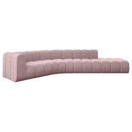 ECKSOFA modulares Sofa Tilmo-L1 - 399x194x70 cm Rosa