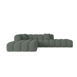 ECKSOFA Ottomane Links OLEA-L2 - 289x176x71 cm Gr&uuml;n