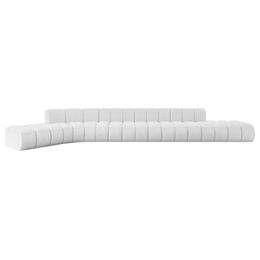 ECKSOFA modulares Sofa Solven-L3 - 562x174x70 cm Wei&szlig;