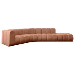 ECKSOFA modulares Sofa Tilmo-L1 - 399x194x70 cm Apricot